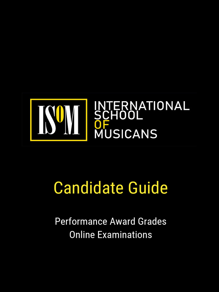 ISoM Candidate Guide For Online Examinations | PDF | Curriculum