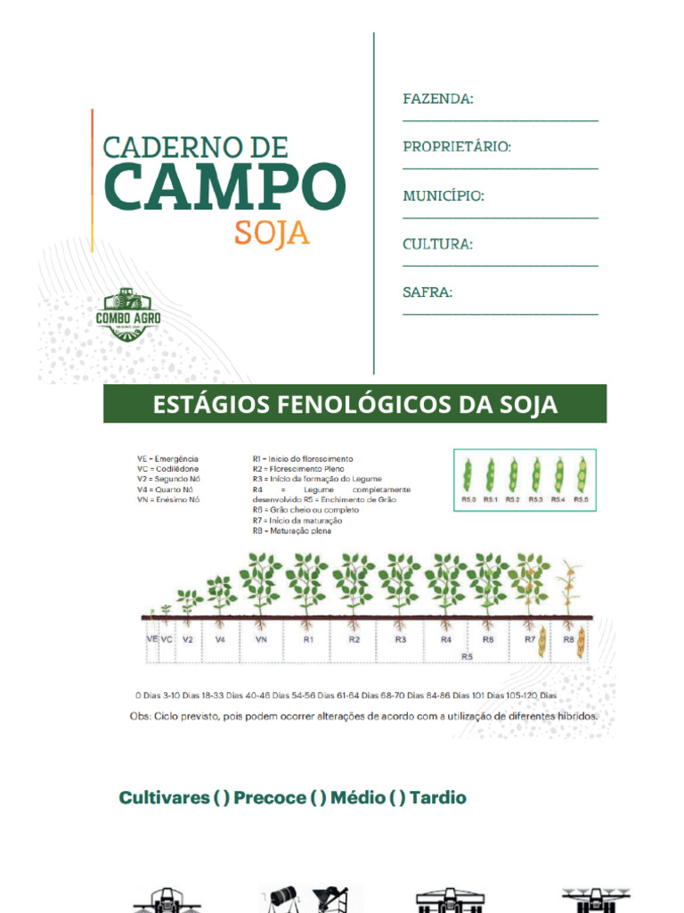 Caderno de Campo Da Soja | PDF