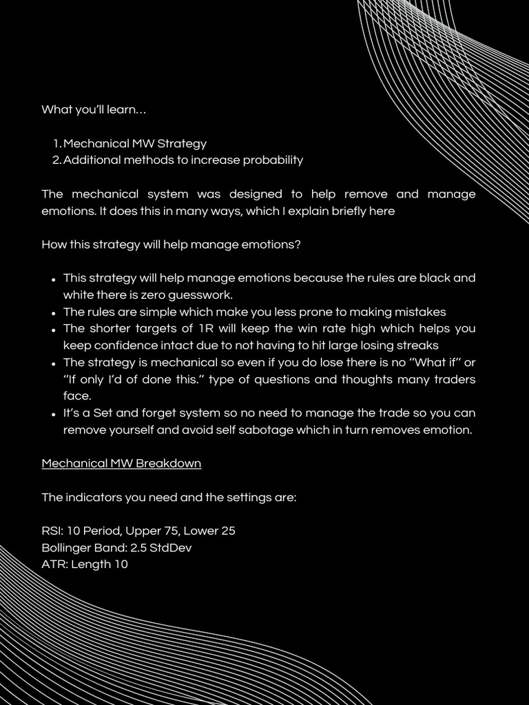 Complete Mechanical Trading Strategy - The Divergent Trader | PDF