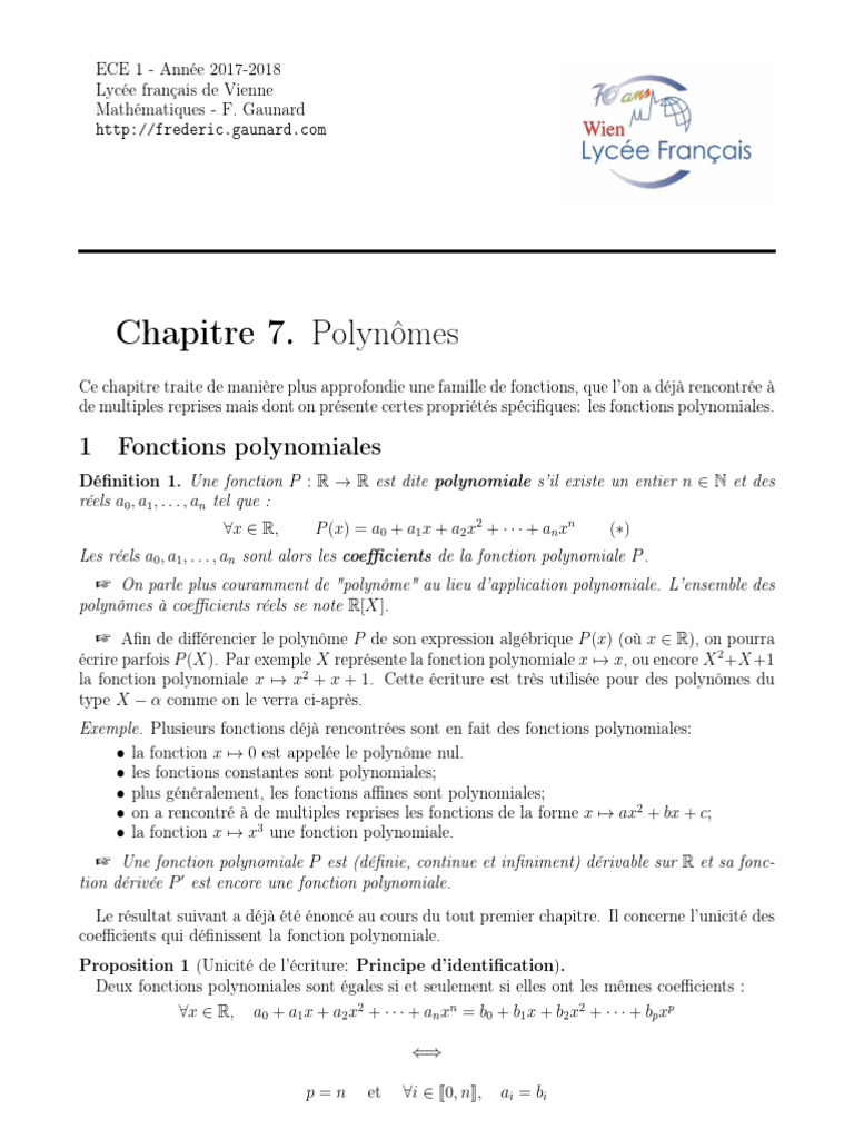Cours Chap7 | PDF