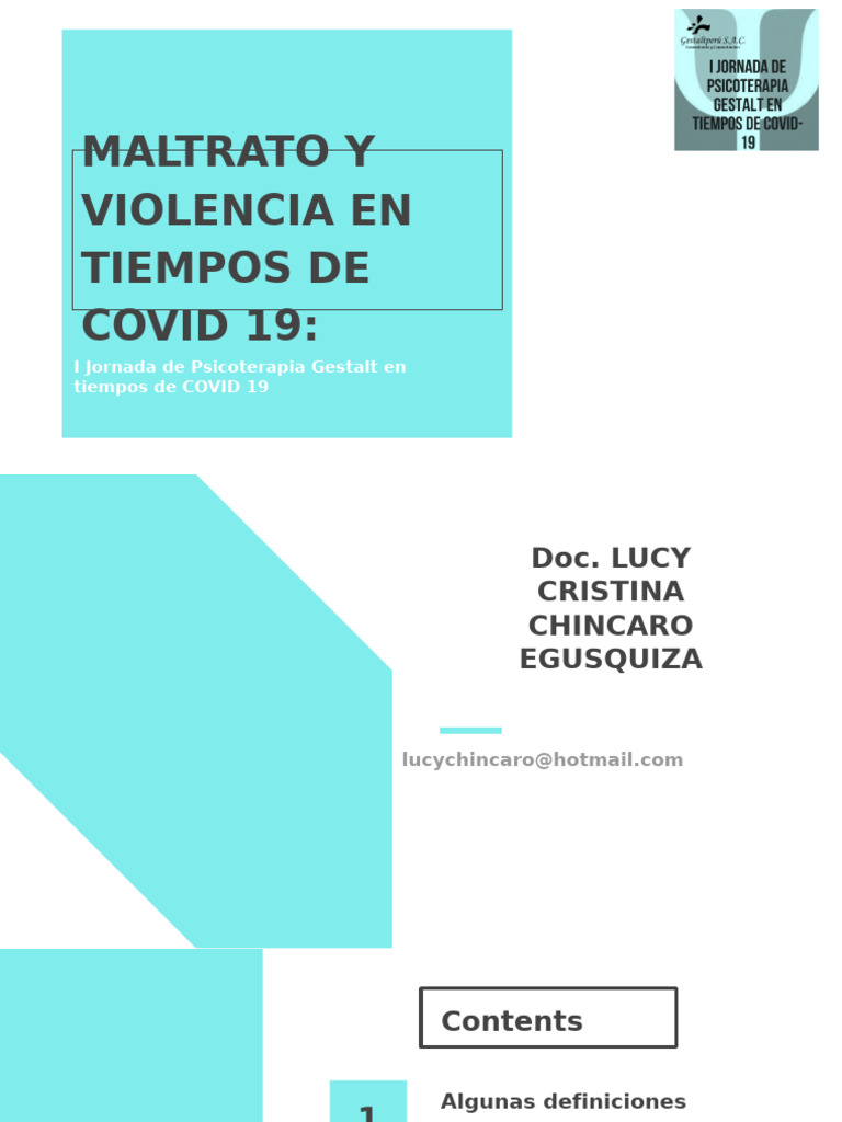 Maltrato y Violencia c19 | PDF