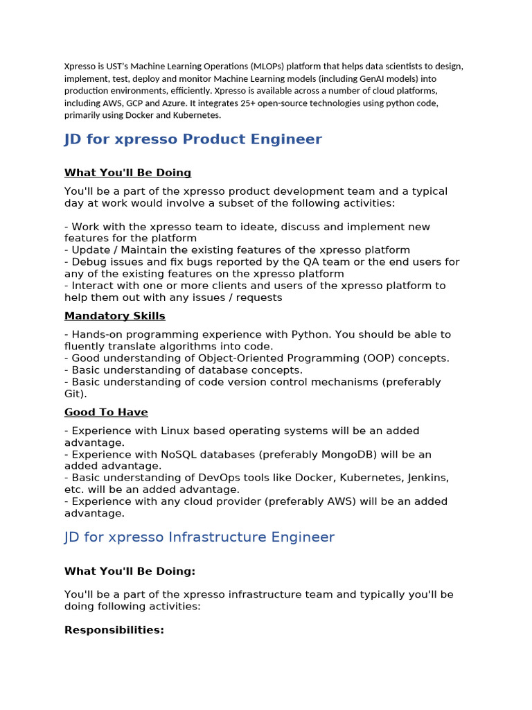 JD- Data Science | PDF