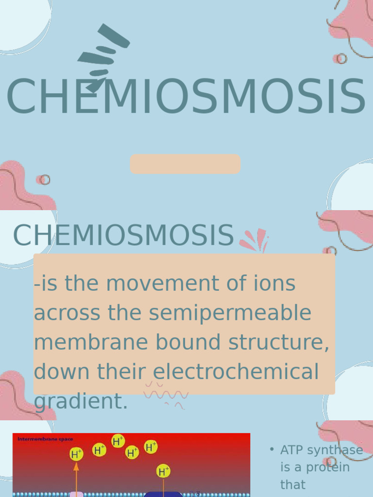 CHEMIOSMOSIS | PDF