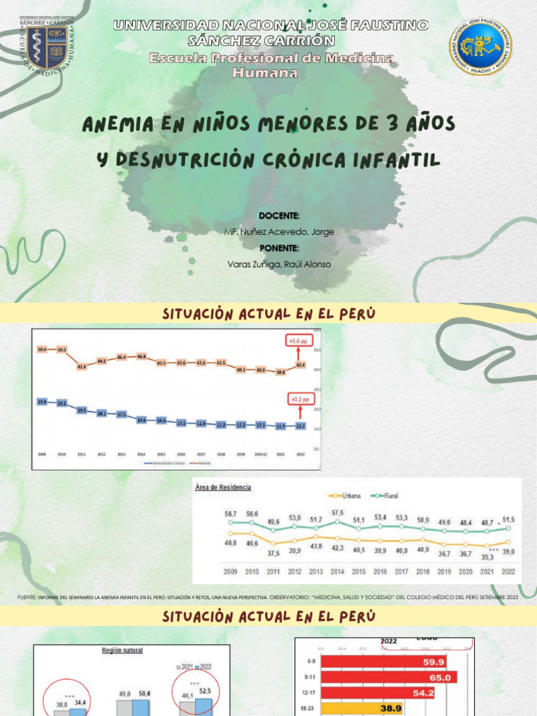 Anemia y Desnutricion Cronica - Varas Zuñiga | PDF