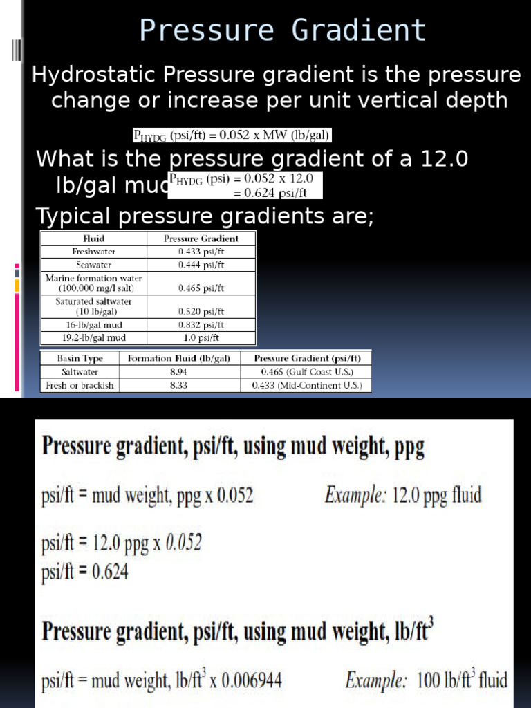Basic Mud Engineering Calculations Part 1. | PDF | Pressure | Technology & Engineering