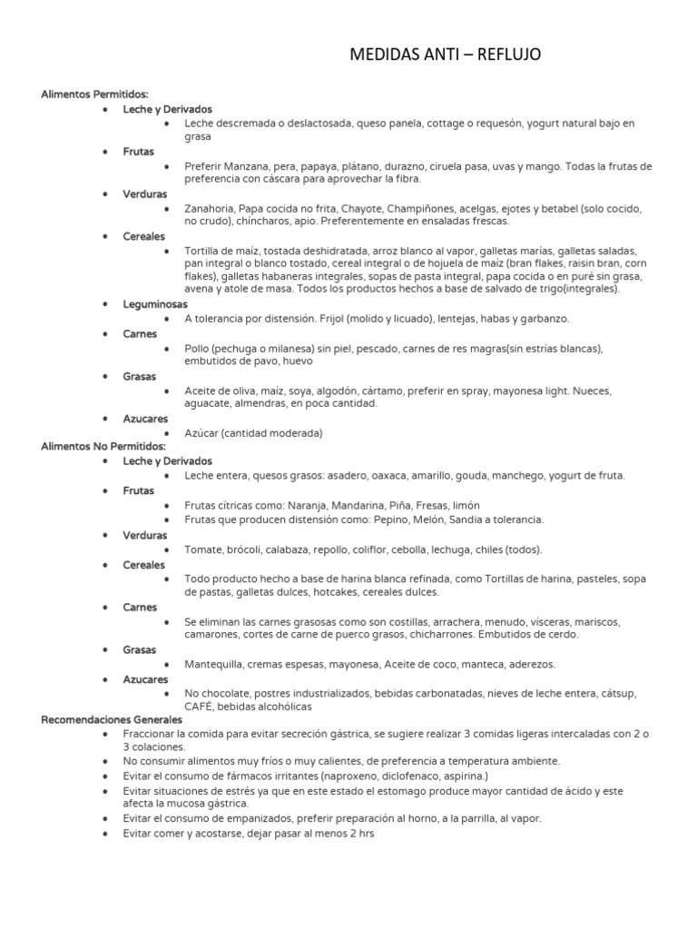 Medidas Anti Reflujo 2 | PDF