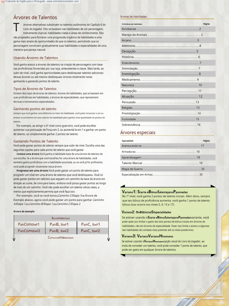 TalentTrees V1.en - PT | PDF