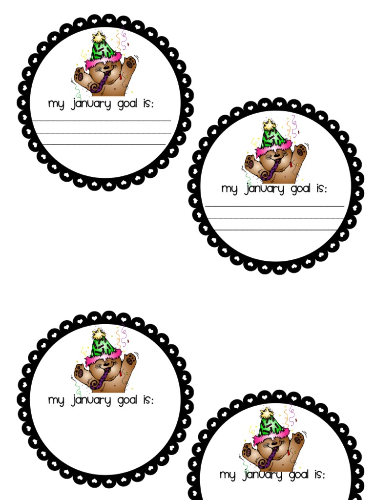 January Goal Setting for Students | PDF