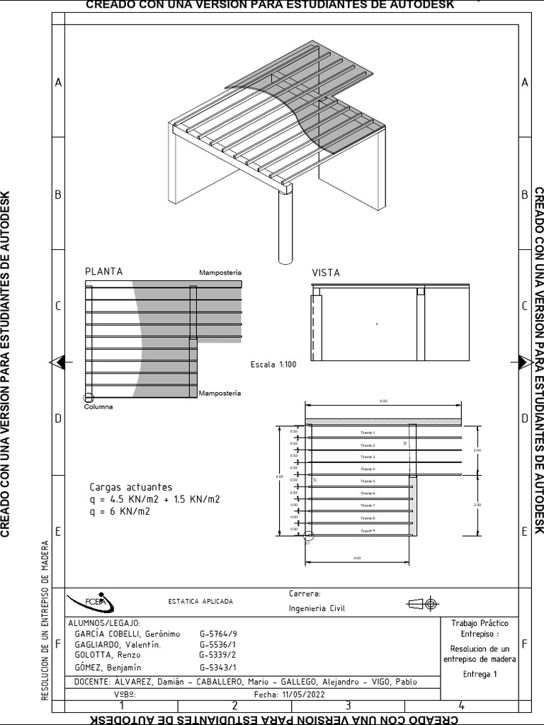 Plano Entrepiso UNR | PDF