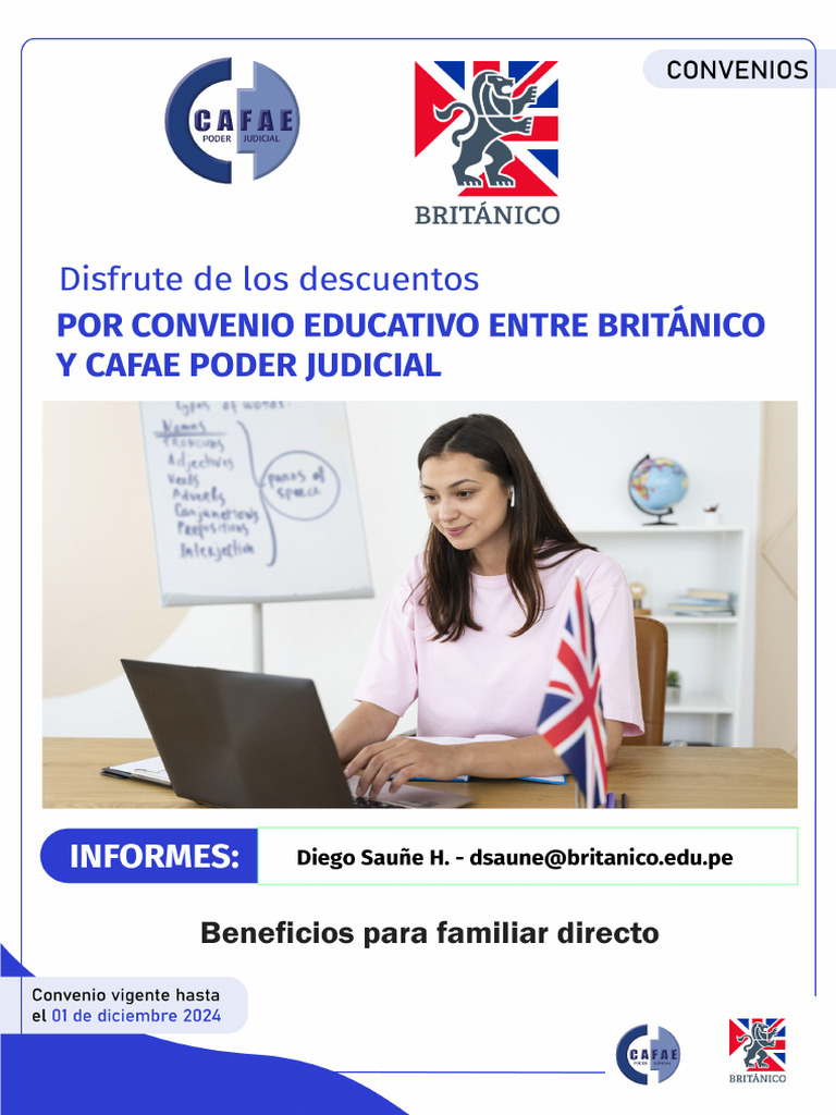 Convenio - Cafae PJ - Britanico | PDF