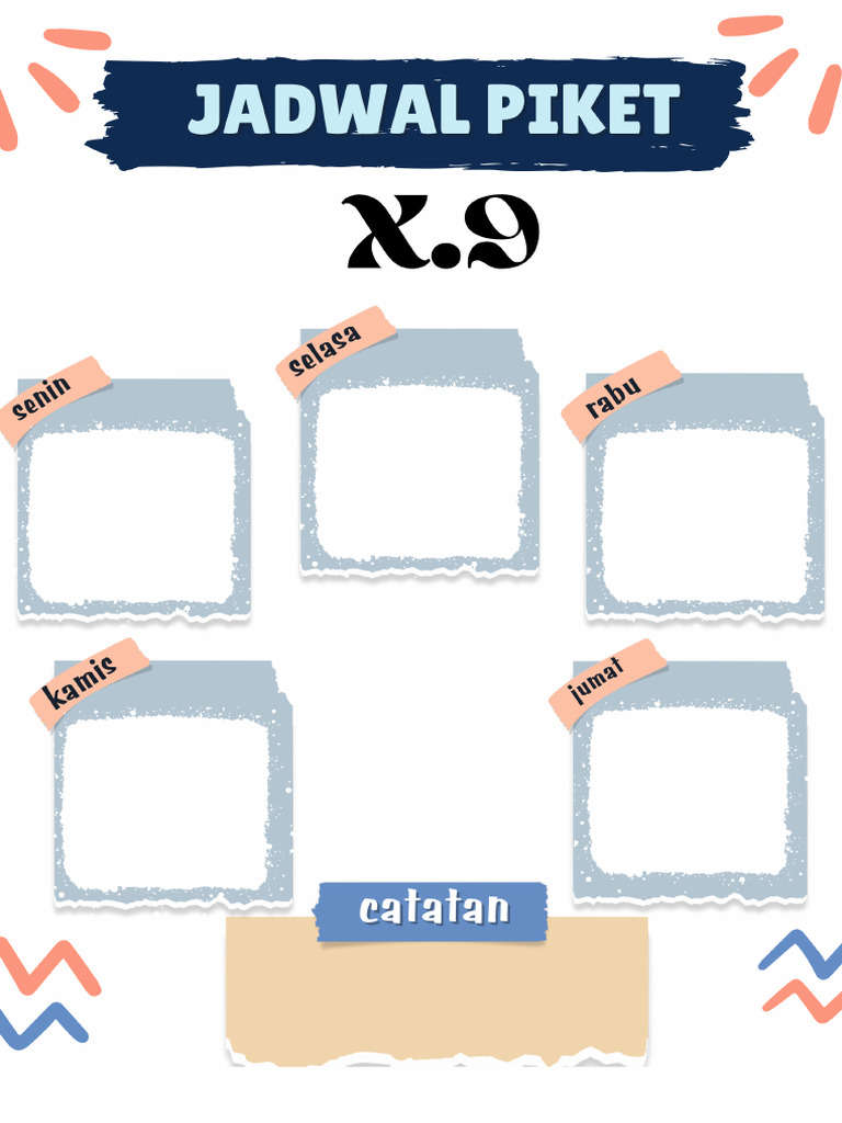 Biru Modern Jadwal Piket - 20240726 - 133346 - 0000 | PDF