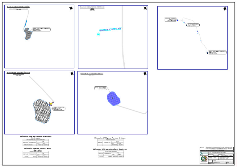 Uu1.3.3.4 - Plano de Ubicacion Canteras (1) - Plano Topografico | PDF
