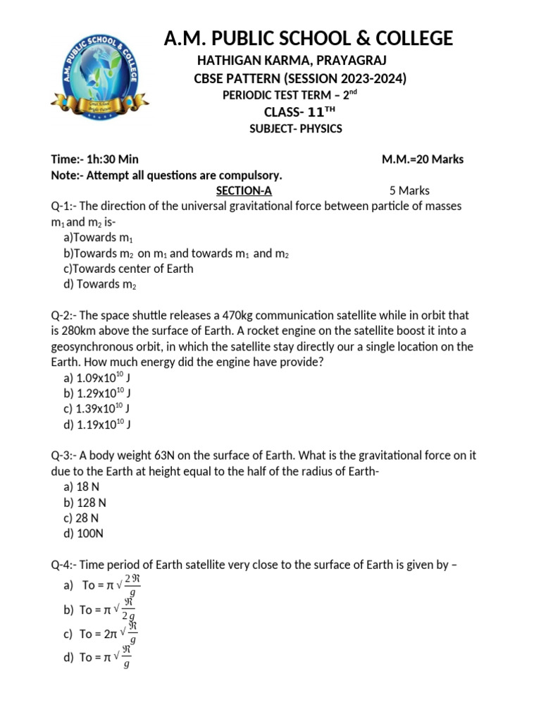 11 Physics | PDF