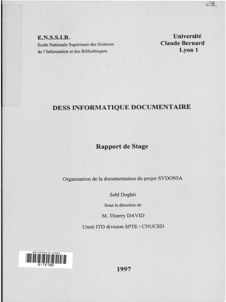61522-organisation-de-la-documentation-du-projet-sydonia | PDF