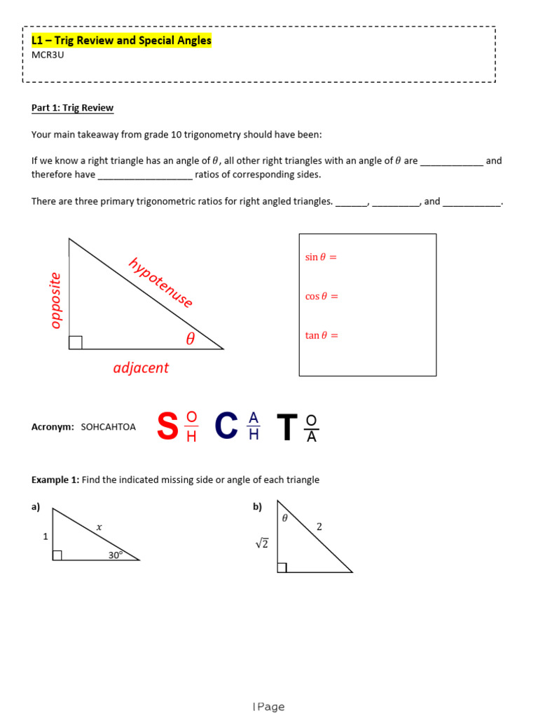 G11 Trig | PDF