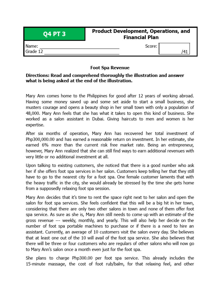 Entrep Q4 PT 3 | PDF