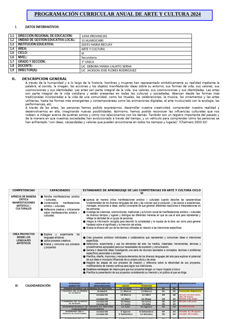 Datos Informativos | PDF