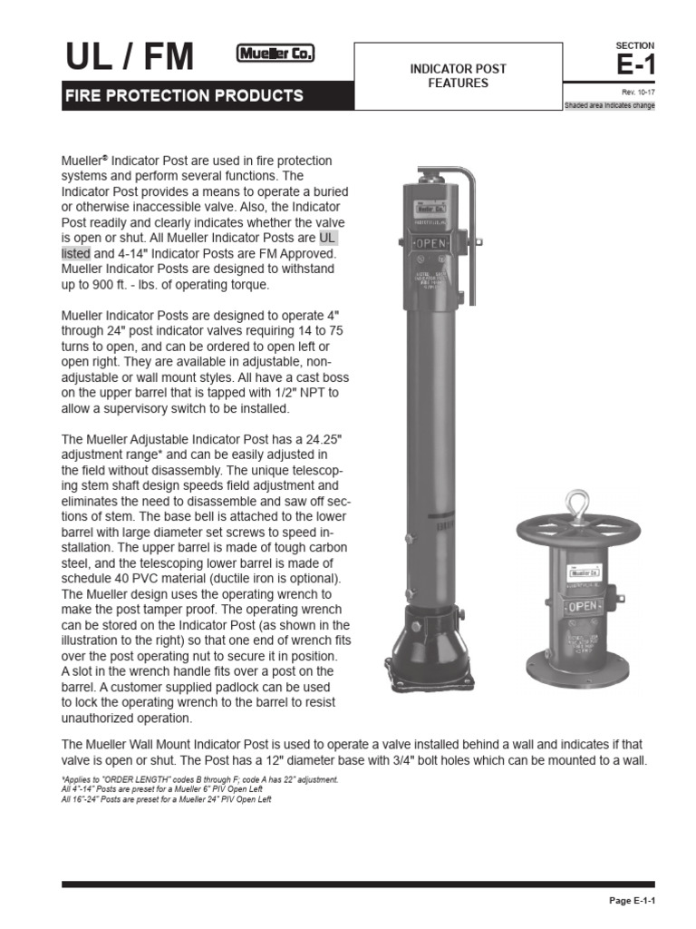 E-1 - ULFM Indicator Posts | PDF