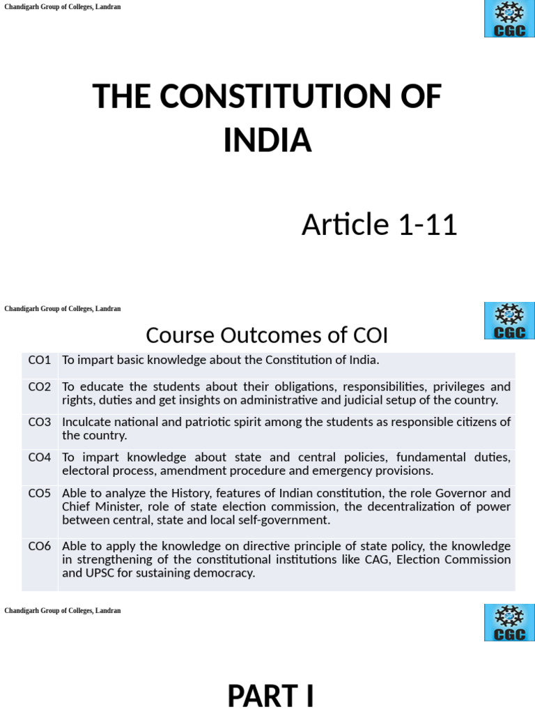 COI Article 1-11 | PDF