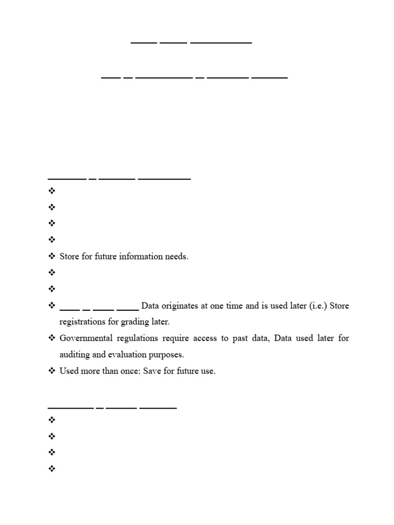 Module 1 (Introduction To Database Systems) | PDF