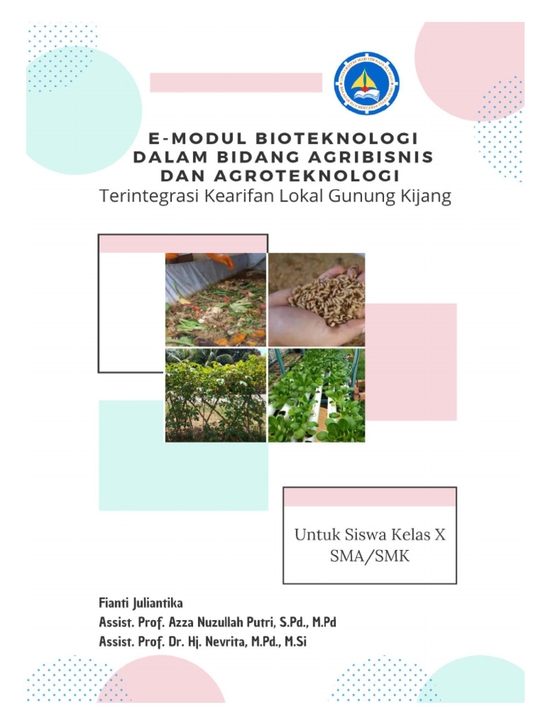 Fianti Juliantika - E-Modul Bioteknologi Agribisnis Dan Agroteknologi | PDF