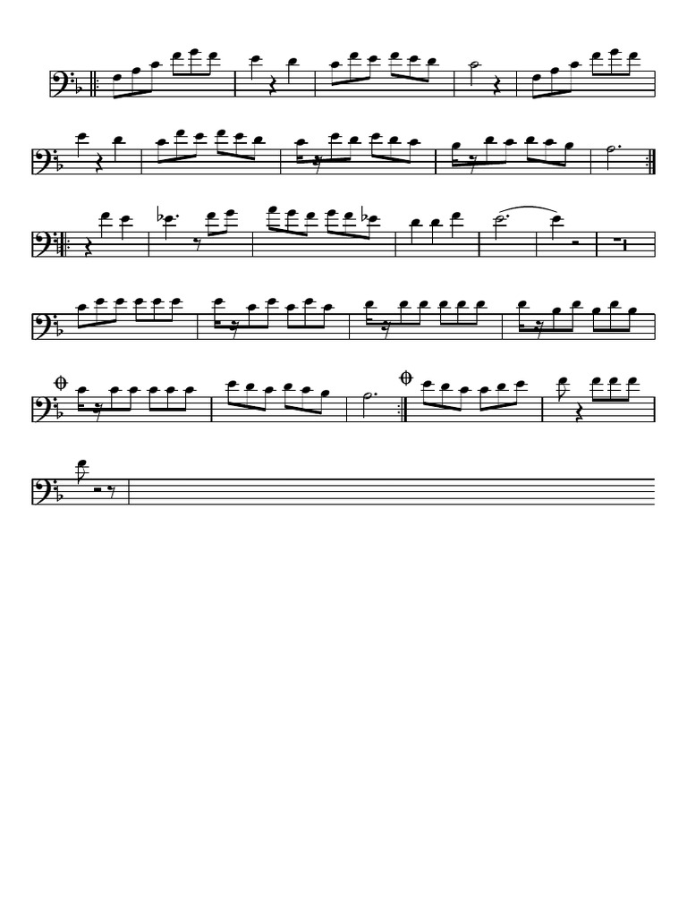 1er Trombon Arriba Pichataro,Trombon Sib,Clave de Fa | PDF
