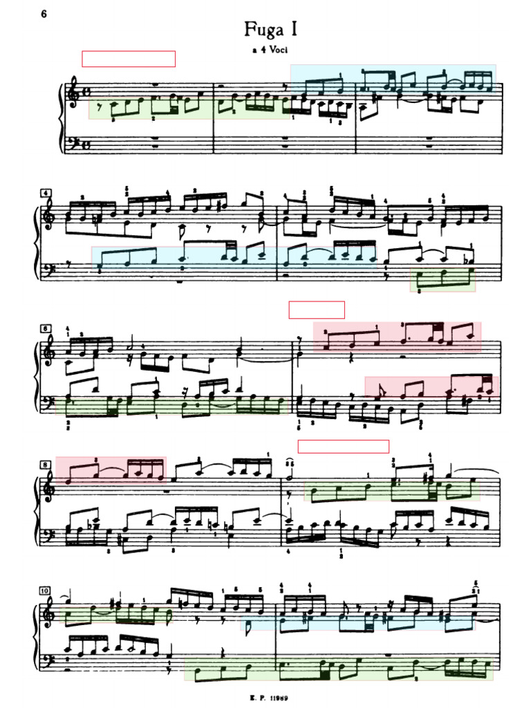 Fuga 1 Bach 1 | PDF