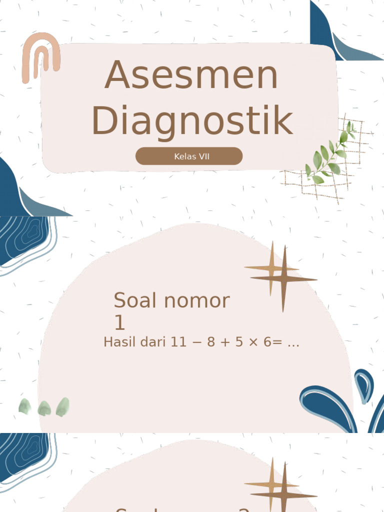 Asesmen Diagnostik 7 | PDF