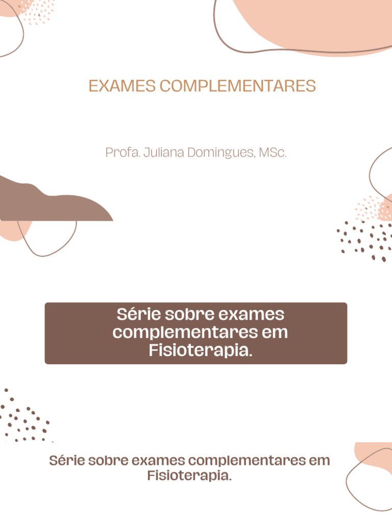 Aula 2 Exames Complementares Turma 5 A e B | PDF