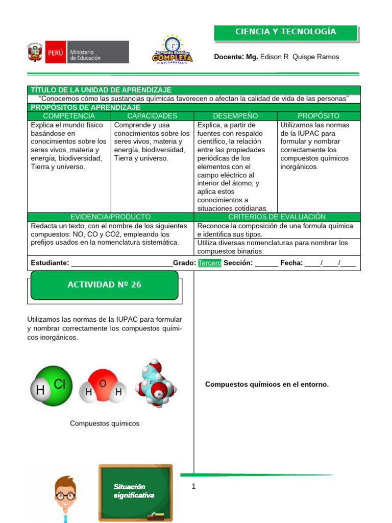 Actividad 26. OXIDOS | PDF