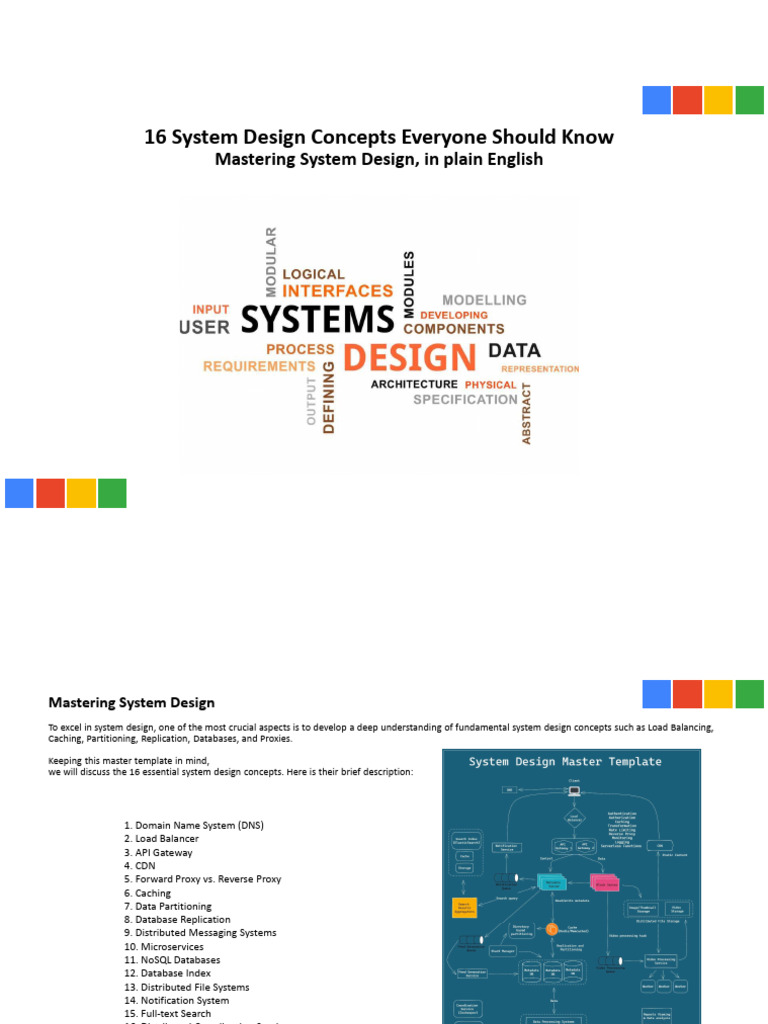 16 System Design Concepts Everyone Should Know | PDF