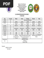 Class Program Matatag Grade 1 | PDF