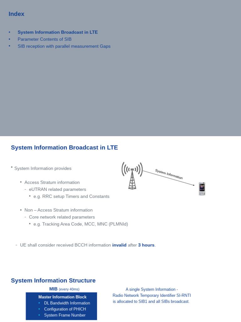 01 - SIB Structure and Parameters | PDF
