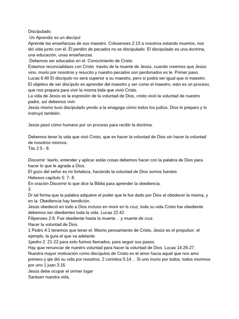 Discípulado Sobre Cristo | PDF | Cristo (título) | Religión y espiritualidad