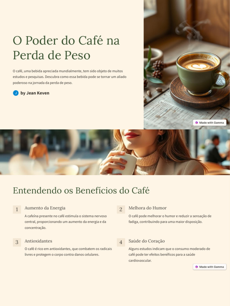 O Poder Do Cafe Na Perda de Peso | PDF