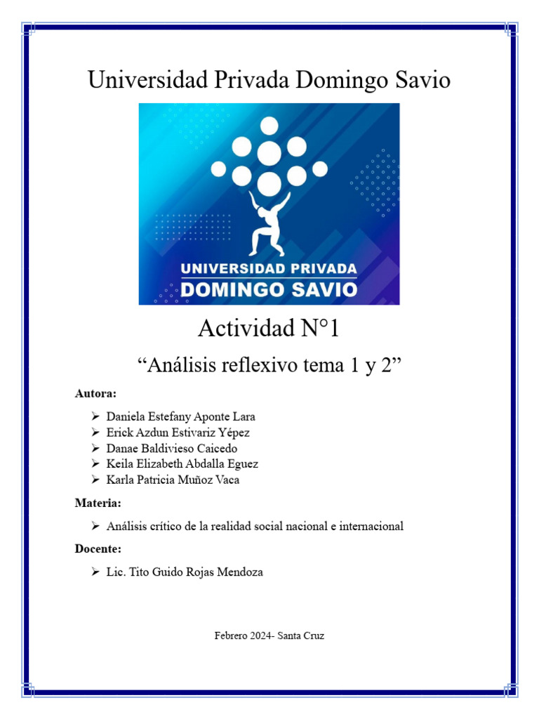 Caratula Actividad 1 Tito | PDF