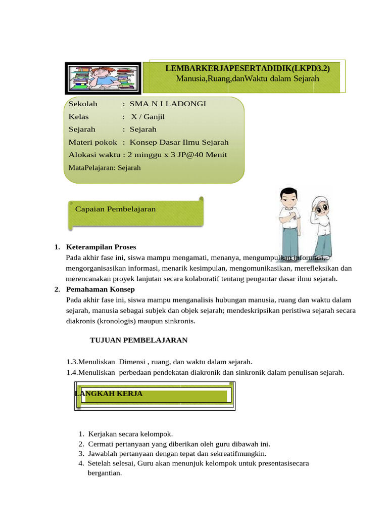 LKPD Kelas X Kurmer | PDF