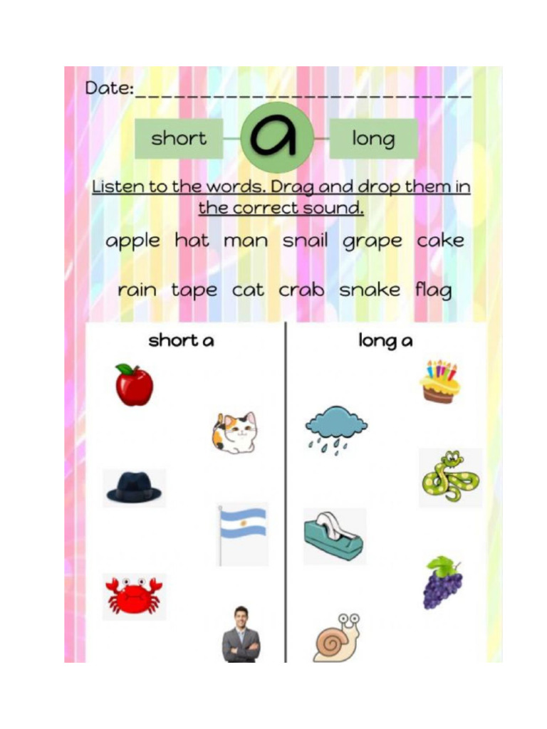 Long a and Short Medial Sound | PDF