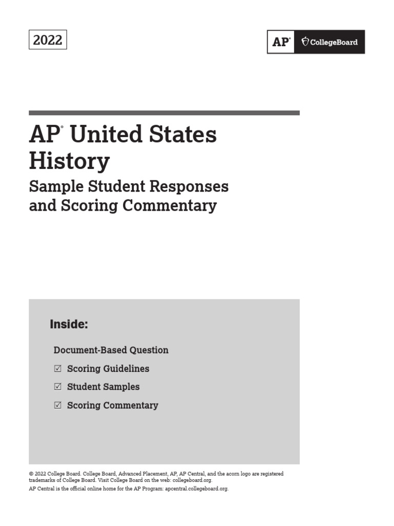Ap22 Apc Us History DBQ | PDF