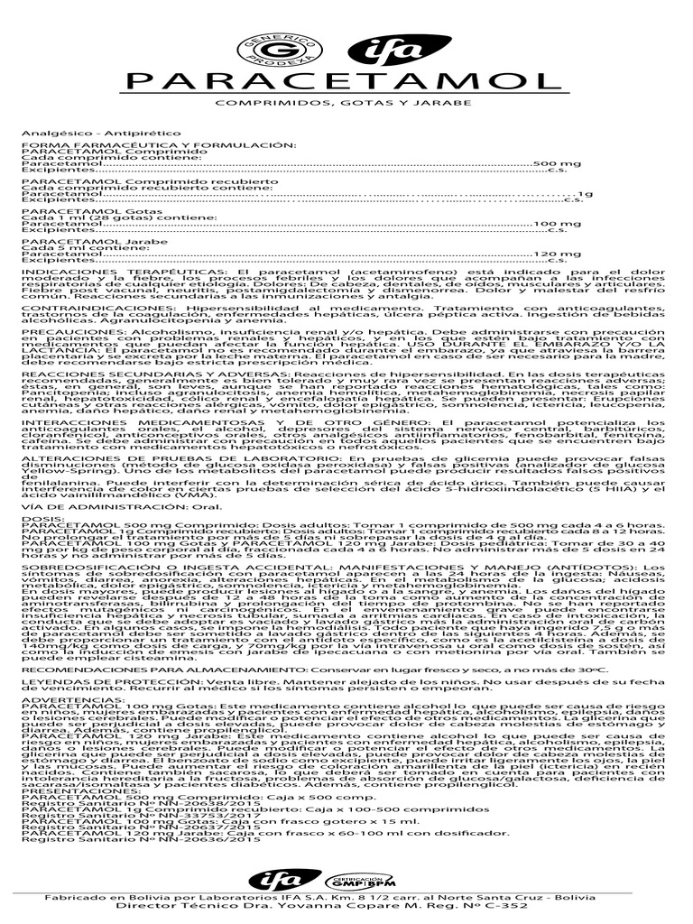 Paracetamol 100 MG | PDF