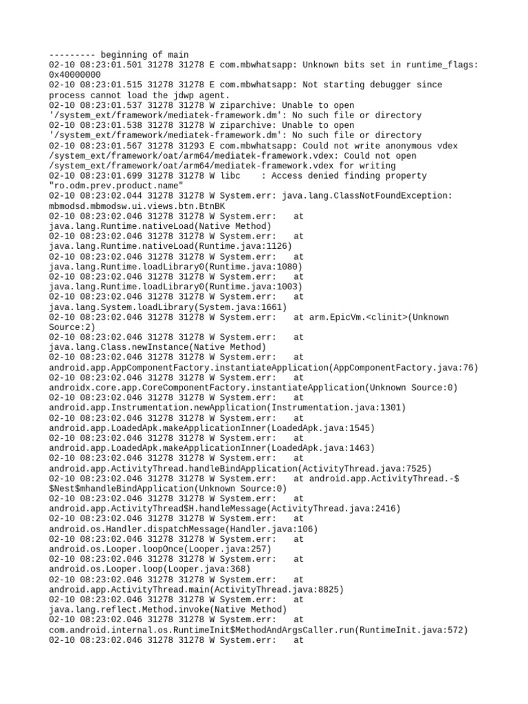 Logcat | PDF