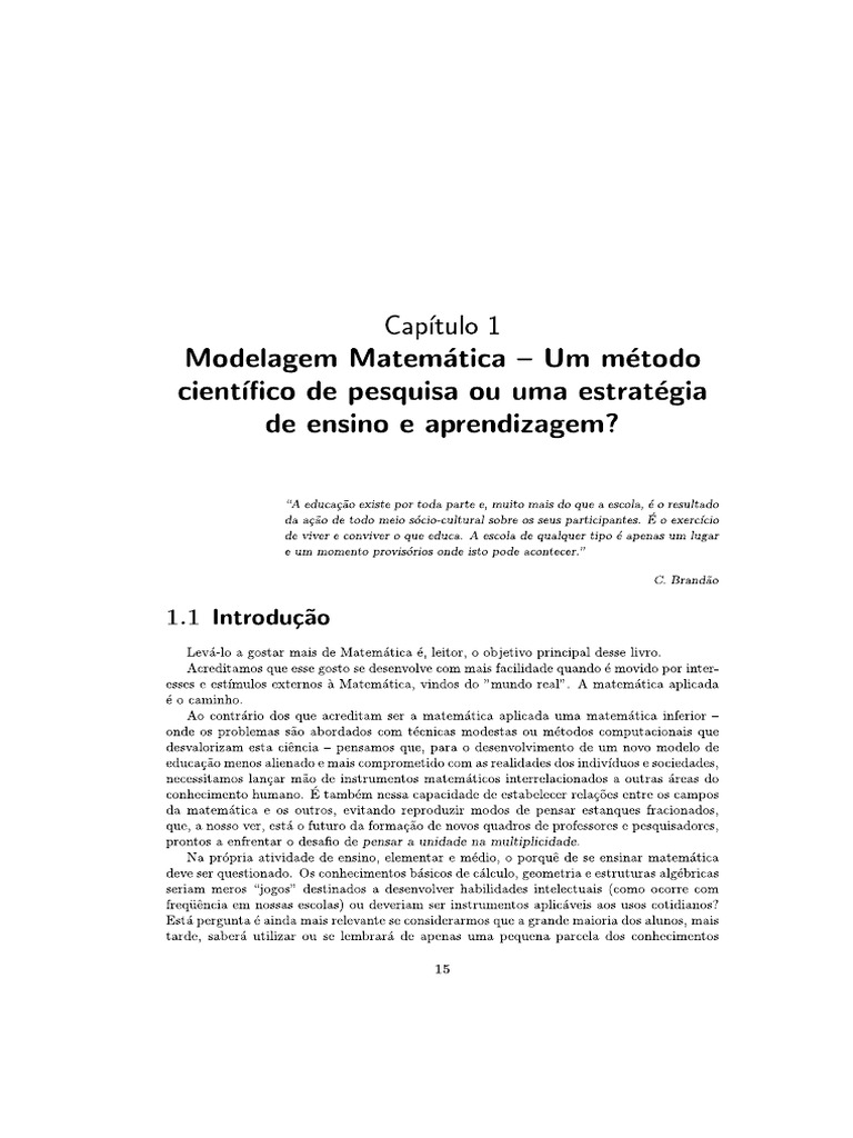 Rodnei Bassanezi - Modelagem Matematica | PDF
