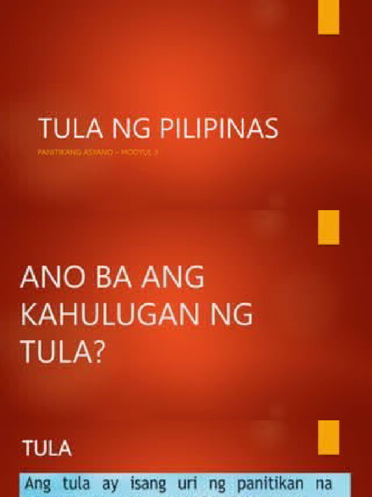 Tula NG Pilipinas | PDF
