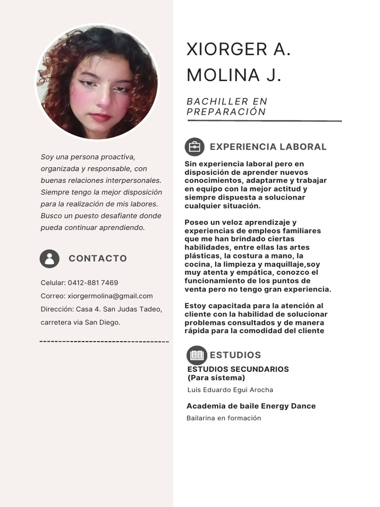 Currículum Xiorger Molina - 20240906 - 083149 - 0000 | PDF