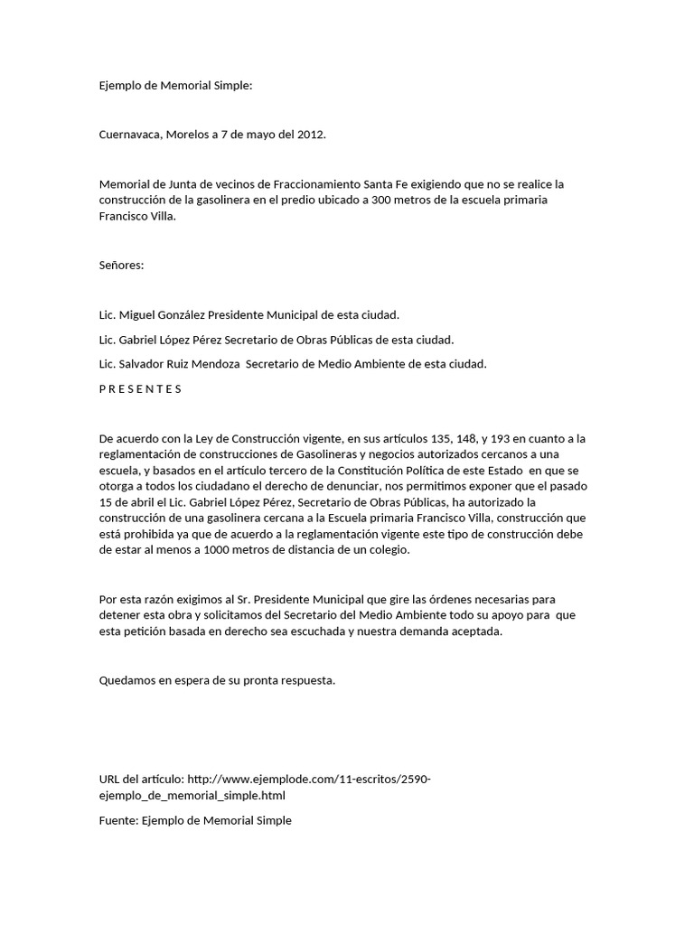 MEMORIAL | PDF