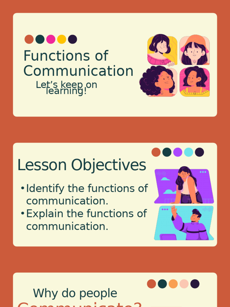 Functions of Communication | PDF