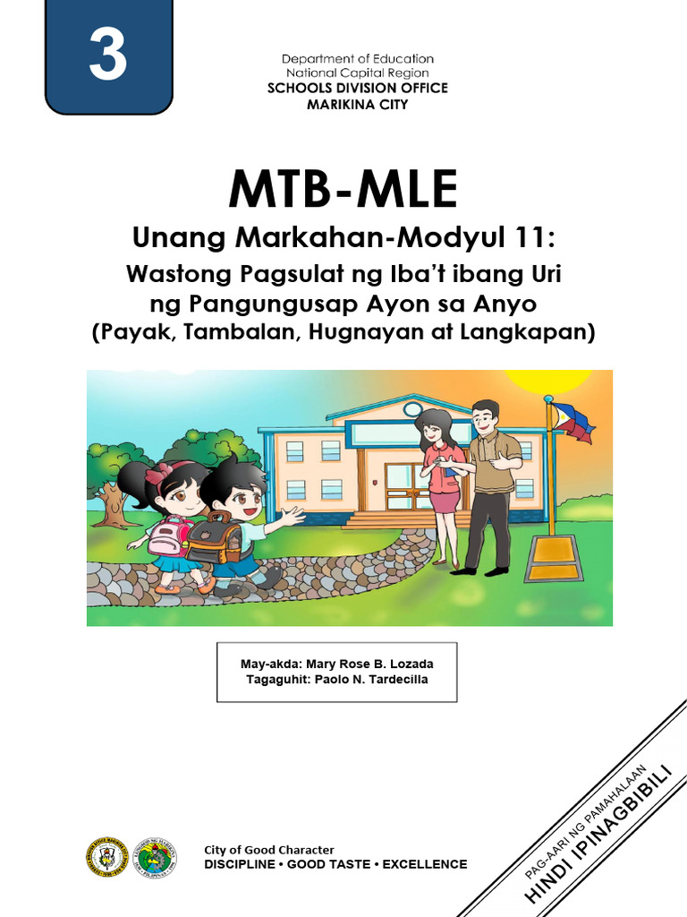 NCR Final Mtb3 q1 m11 | PDF