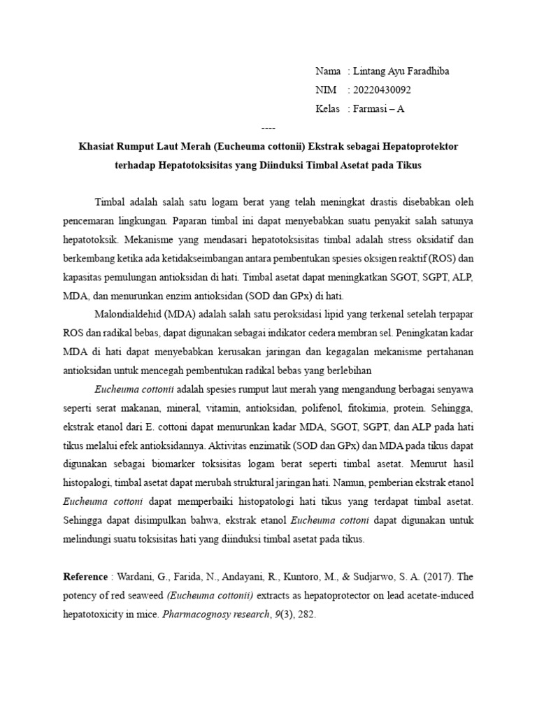 Lintang Ayu Faradhiba - 20220430092 - Tugas Rangkuman Paper | PDF Lintang Ayu Faradhiba - 20220430092 - Tugas Rangkuman Paper | PDF