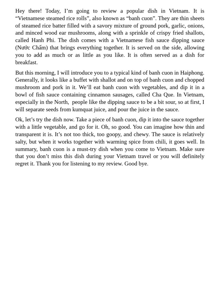 Food Review | PDF
