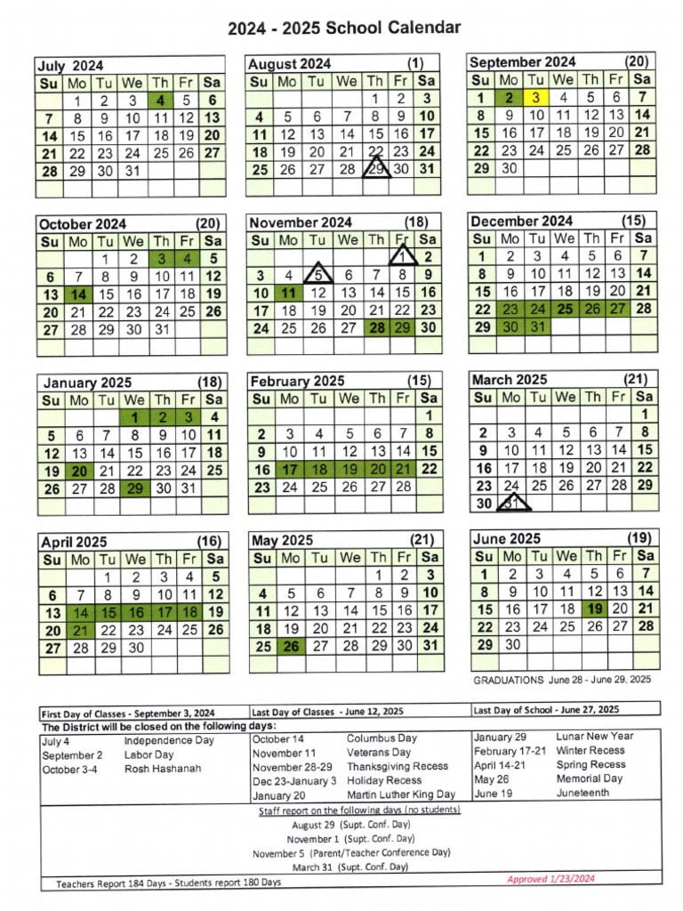 APPROVED 24-25 Calendar | PDF